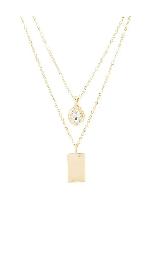 AMBER SCEATS Metallic Billie Layered Necklace