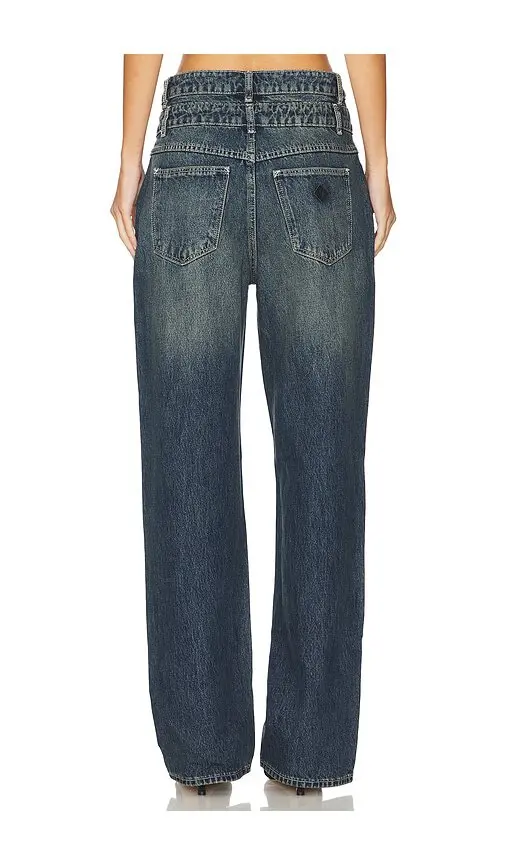 Abrand Denim Carrie Straight Leg Jeans - Iveta