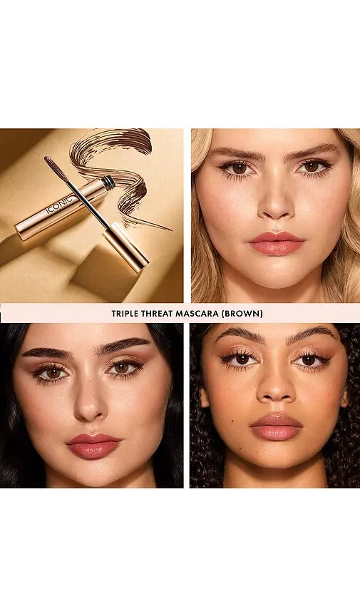 ICONIC LONDON Triple Threat Mascara - Brown