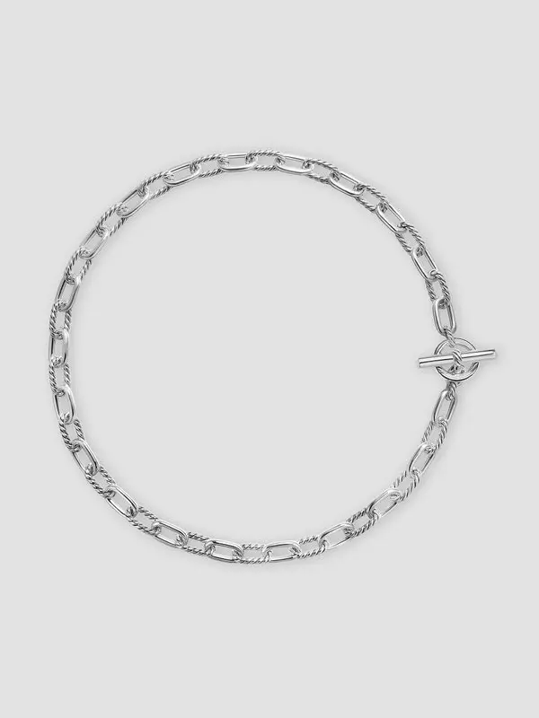 David Yurman Madison Toggle Chain Necklace In Sterling 8.5mm - Silver