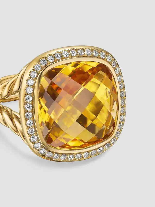 David Yurman Albion Ring In 18k Yellow Gold - Citrine