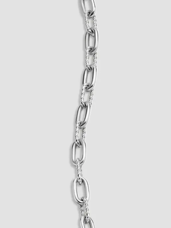David Yurman Dy Madison Pavé Toggle Chain Bracelet In Sterling Silver