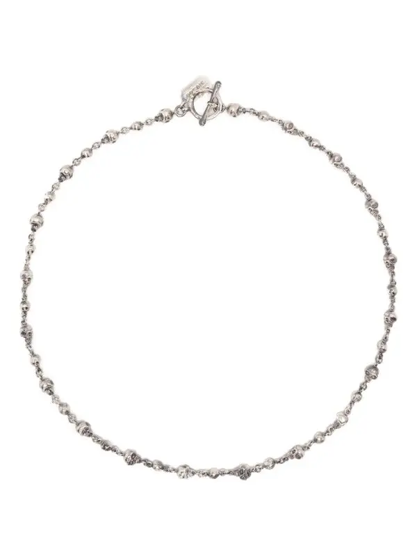 Yohji Yamamoto Skull Charm Necklace - Silver