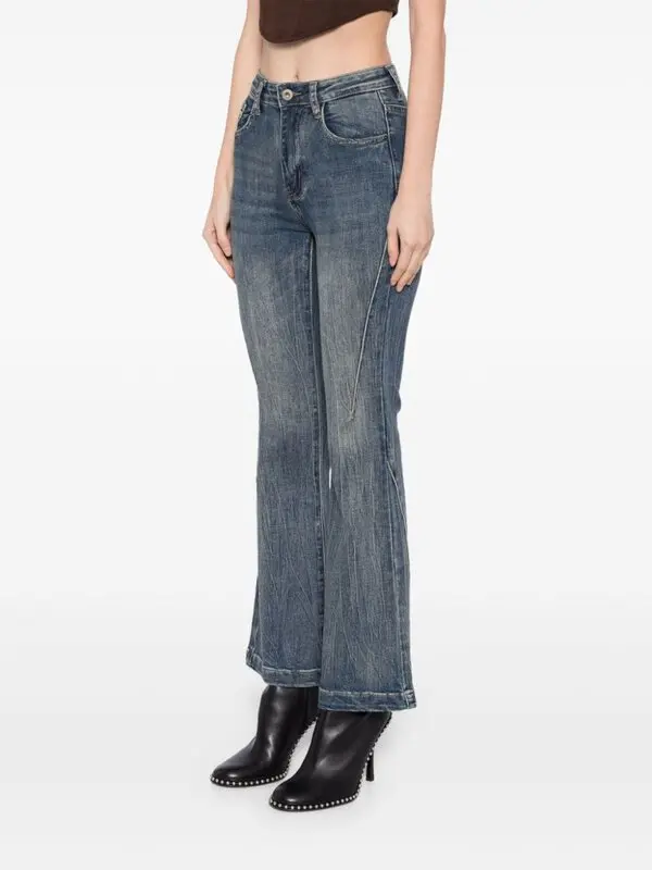 GROUND ZERO High-rise Flared Jeans