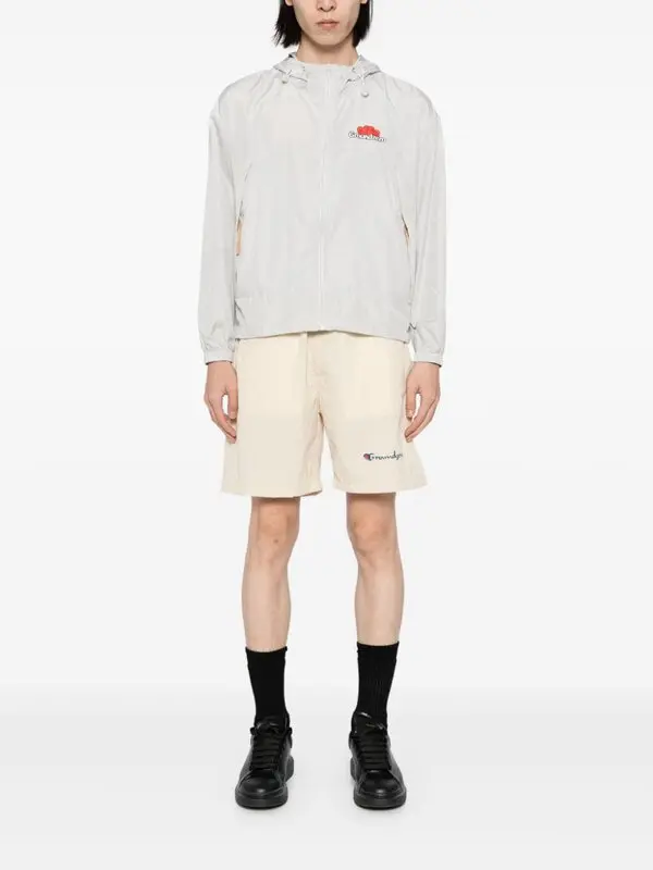 GROUND ZERO Logo-print Lightweight Jacket - Grey