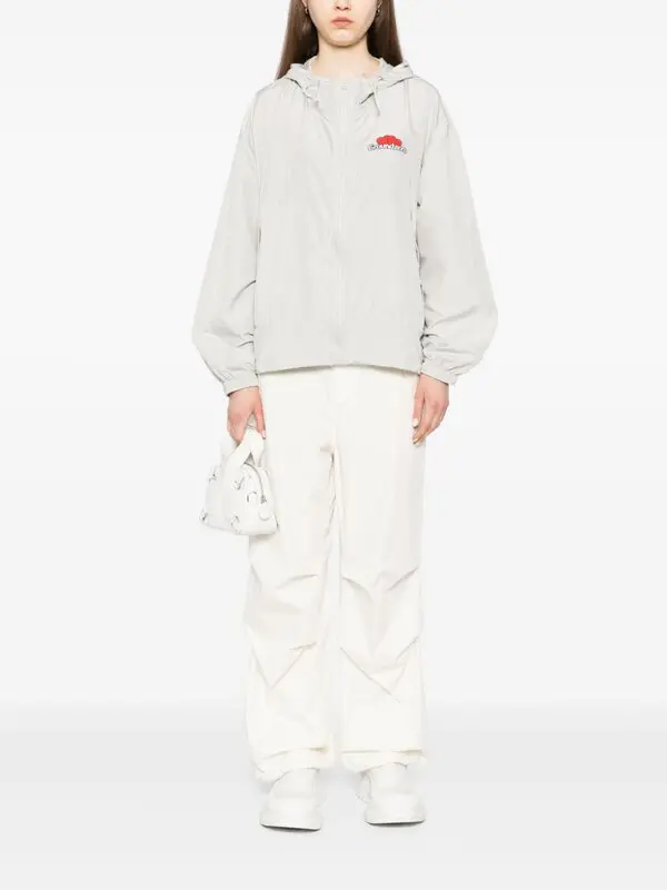 GROUND ZERO Logo-print Lightweight Jacket - Grey