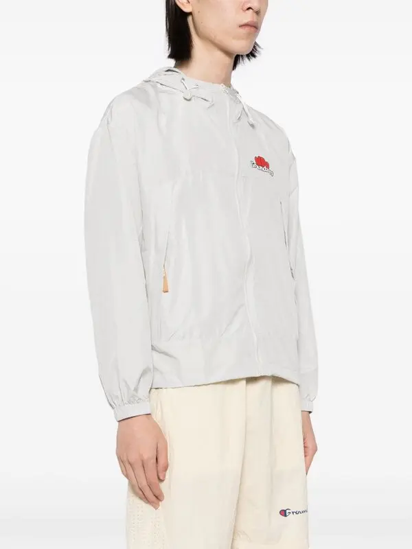 GROUND ZERO Logo-print Lightweight Jacket - Grey