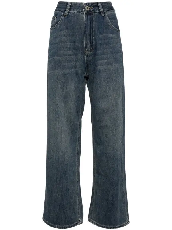 GROUND ZERO Fringed-edge Jeans