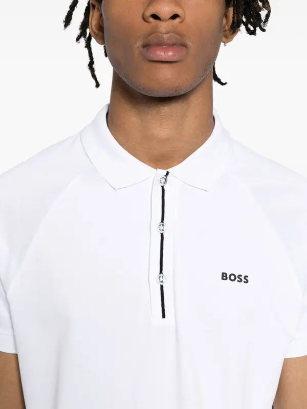 BOSS Contrast Panel Polo Shirt