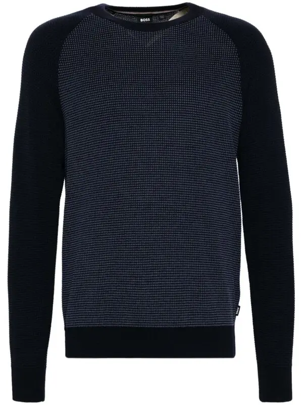 BOSS Dairon Two-tone Sweatshirt - Blue