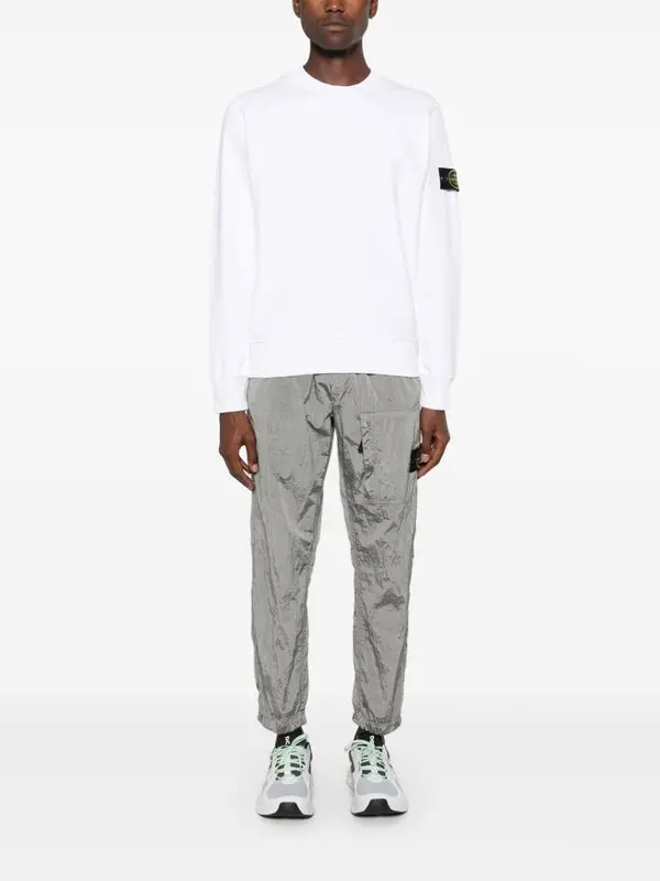 Stone Island Logo-patch Sweatshirt - White