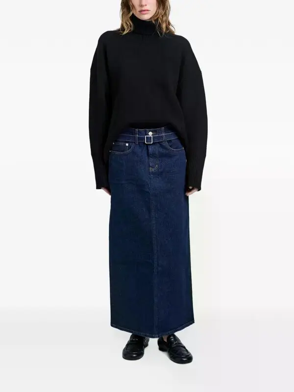 Proenza Schouler Calder Denim Maxi Skirt - Blue