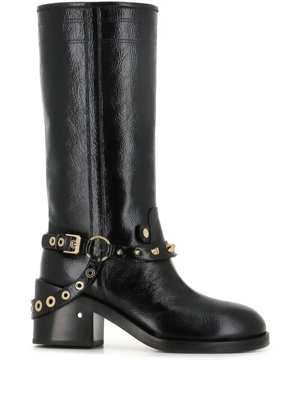 Laurence Dacade 70mm Stud-detail Leather Boots