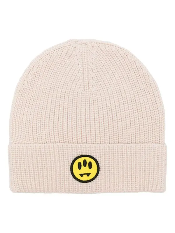 BARROW Logo-patch Beanie - White