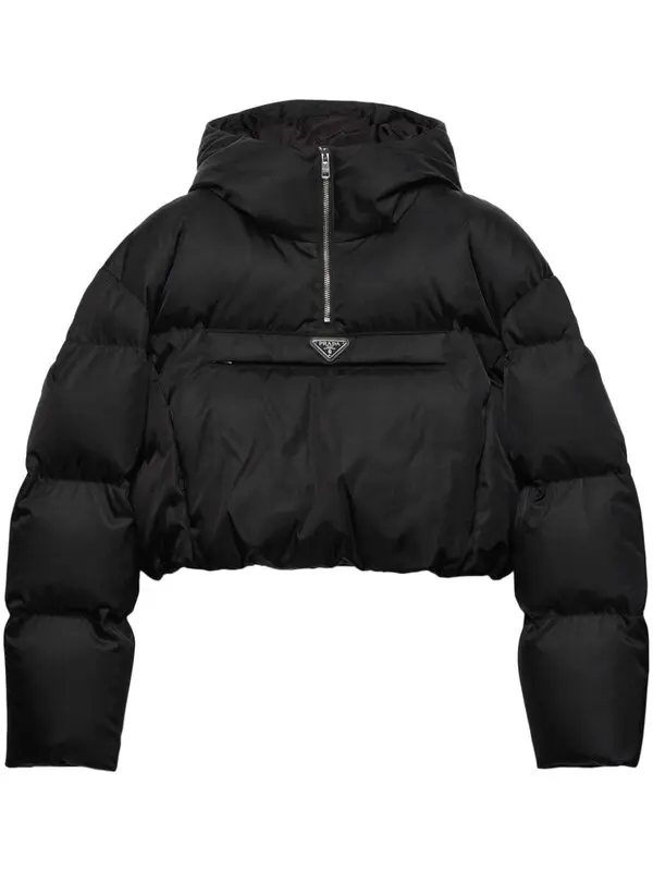Prada Re-nylon Cropped Padded Jacket