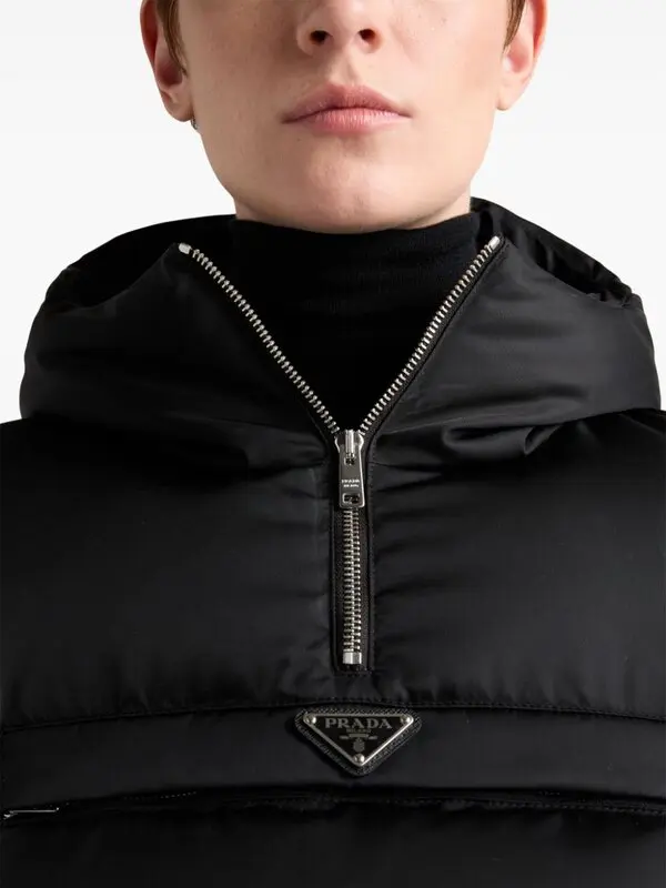 Prada Re-nylon Cropped Padded Jacket