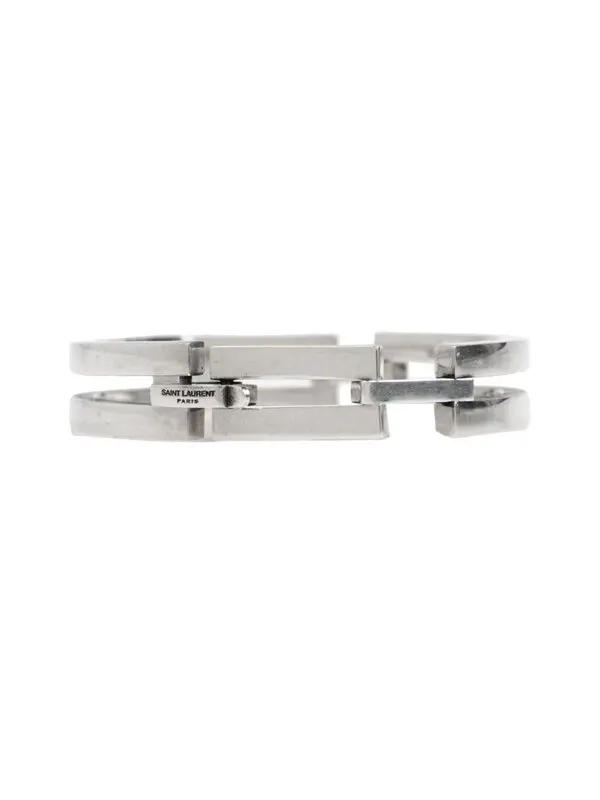 Saint Laurent Logo-engraved Bracelet