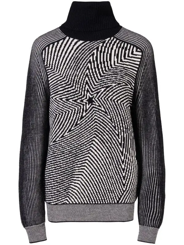 Perfect Moment Wavy Star Roll-neck Jumper