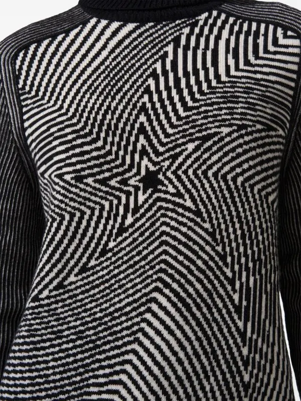 Perfect Moment Wavy Star Roll-neck Jumper