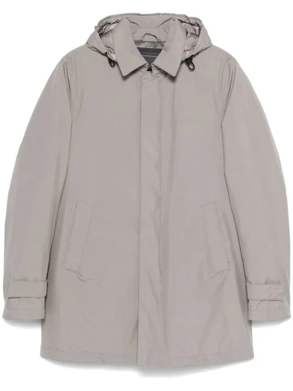 Herno Detachable Hood Padded Jacket - Grey