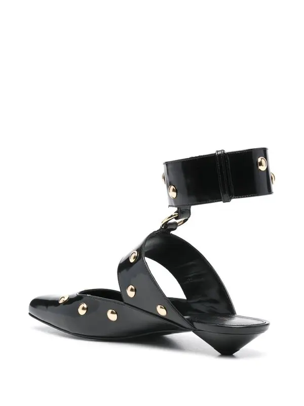 Chloé Jade Studded Leather Sandals - Black