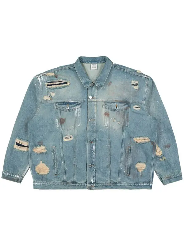 Vetements Ripped-detailing Denim Jacket