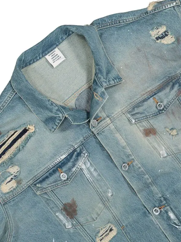 Vetements Ripped-detailing Denim Jacket