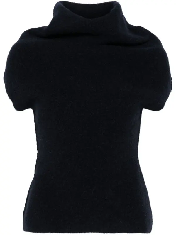 Rick Owens Crater Knitted Top - Black
