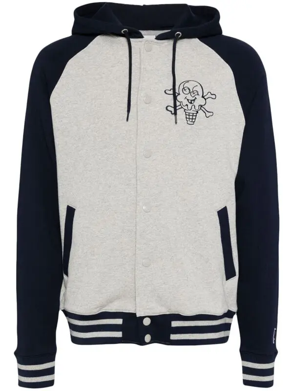 ICECREAM Logo-print Cotton Jacket - Grey