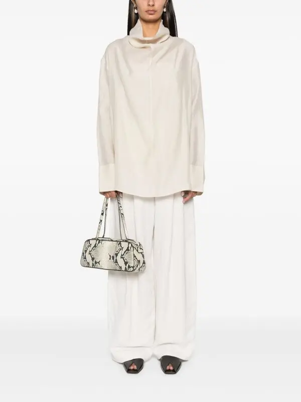 TOTEME Funnel-neck Organza Blouse