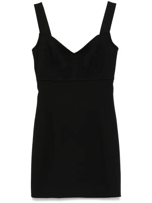 Dolce & Gabbana Sweetheart-neck Mini Dress - Black
