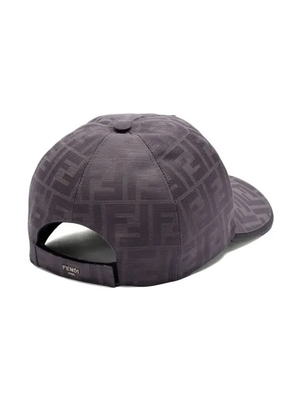 Fendi Ff-Jacquard Baseball Cap - Grey | Editorialist display picture 3