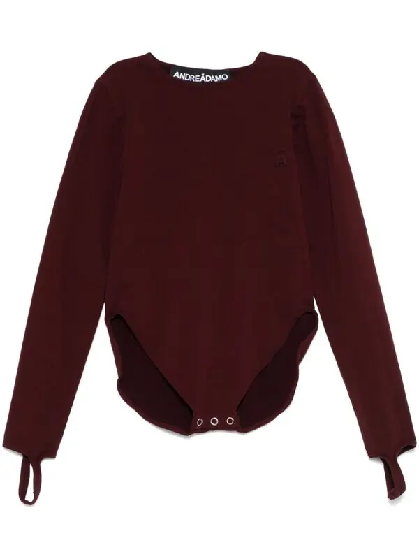 ANDREĀDAMO Logo-patch Bodysuit