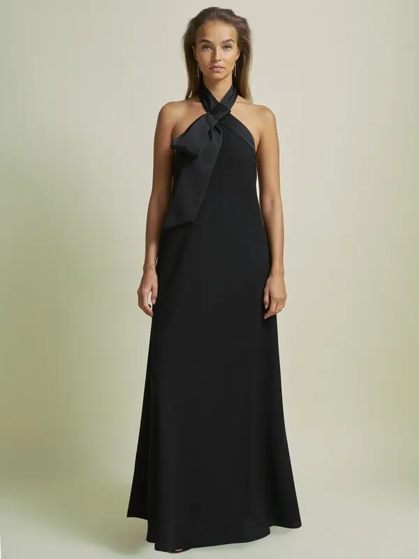 h&m patterned maxi dress H&M Fully Lined Long Sleeve Maxi Dress- Size 4 – The Saved Collection