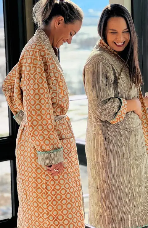 VERVE CULTURE Reversible Robe