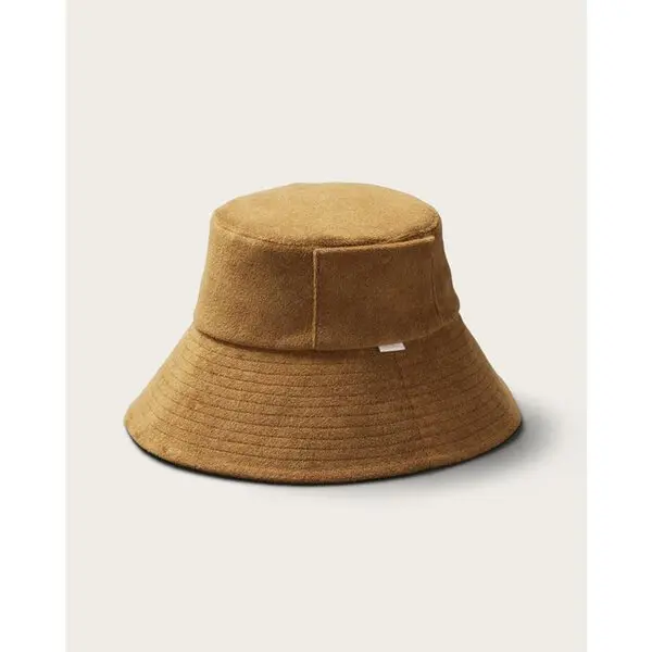 HEMLOCK HAT CO Marina Wide Brim Bucket Hat - Coyote Brown
