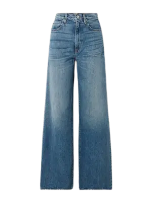 SLVRLAKE Eva High-rise Wide-leg Jeans - Blue
