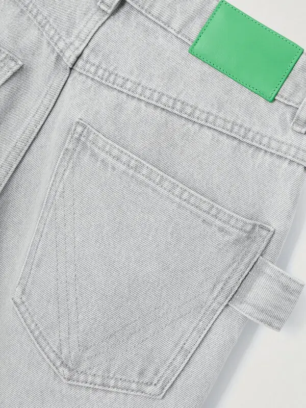 Bottega Veneta High-rise Straight-leg Jeans - Gray