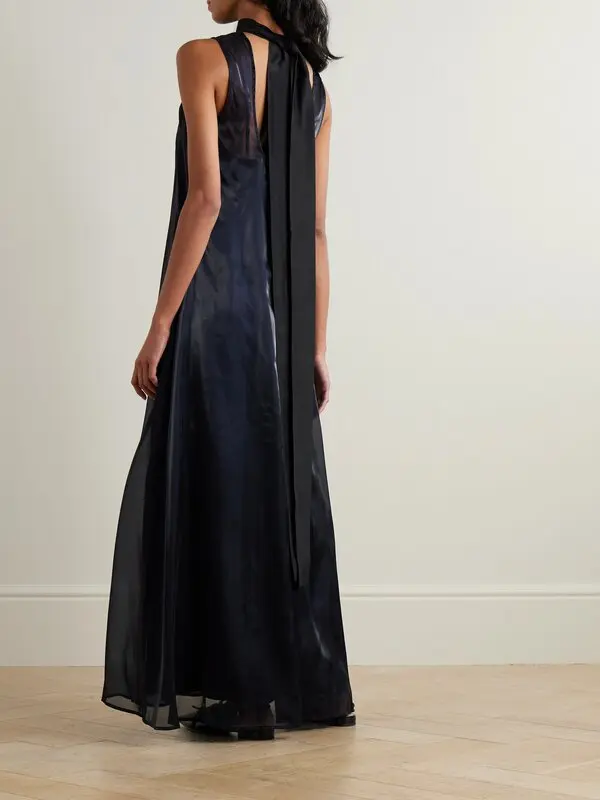 chinese dress ladies Albee Stardust Embellished Tulle Maxi Dress