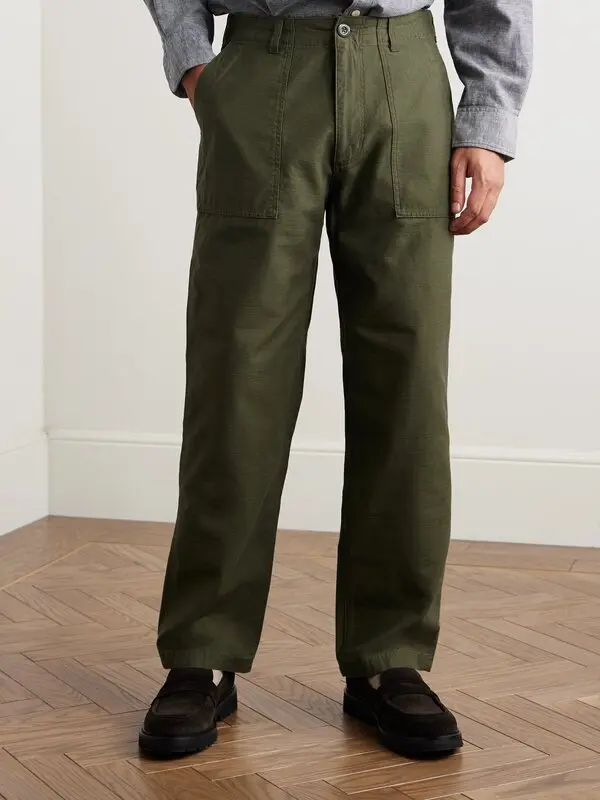 FRIZMWORKS Straight-leg Cotton Trousers