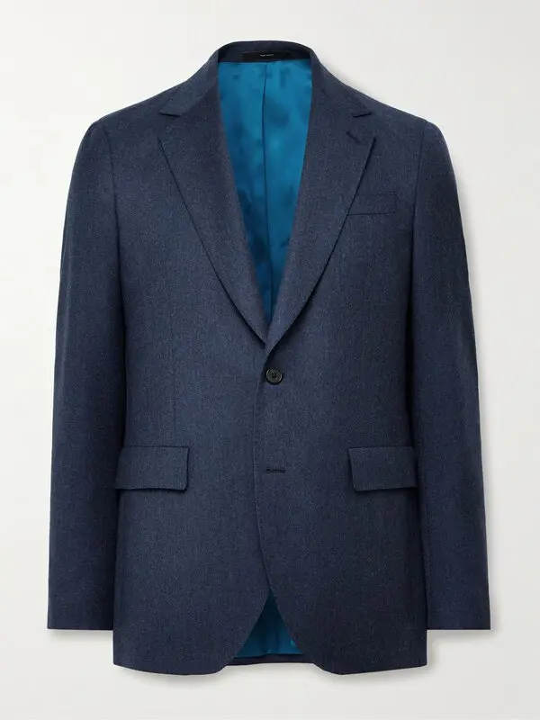 Paul Smith Wool And Cashmere-blend Flannel Suit Jacket