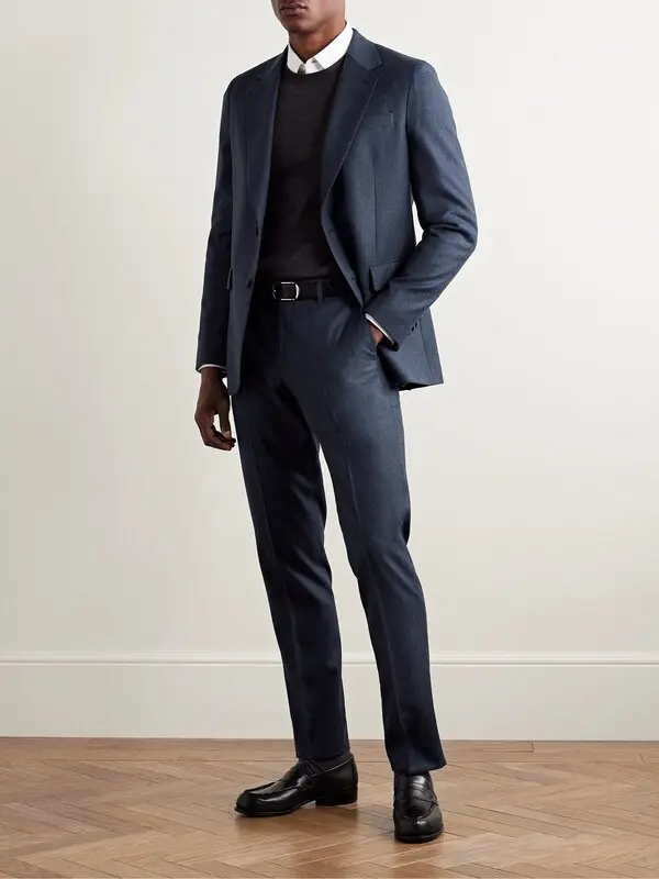 Paul Smith Wool And Cashmere-blend Flannel Suit Jacket