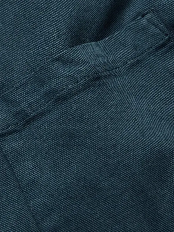 Portuguese Flannel Labura Stretch-cotton Twill Overshirt - Blue