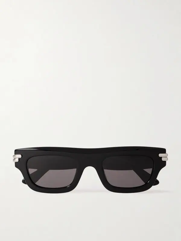 Bottega Veneta Mitre Square-frame Sunglasses - Black