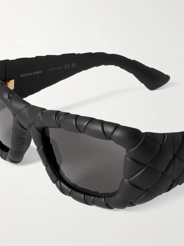 Bottega Veneta Intrecciato D-frame Sunglasses