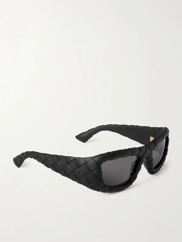 Bottega Veneta Intrecciato D-frame Sunglasses