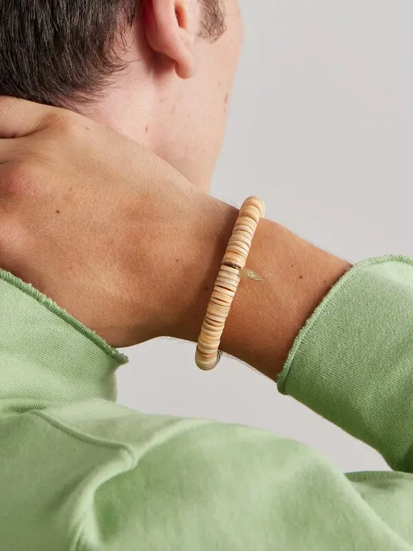 Jacquie Aiche Heishi Shell Beaded Bracelet