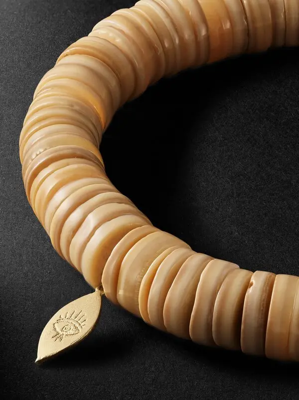 Jacquie Aiche Heishi Shell Beaded Bracelet