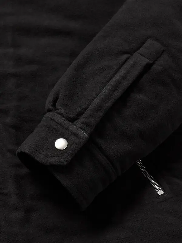 Rick Owens Padded Cotton-moleskin Jacket - Black