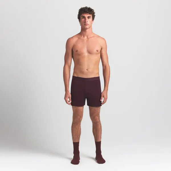 SKIMS Stretch Knit Boxer - Currant